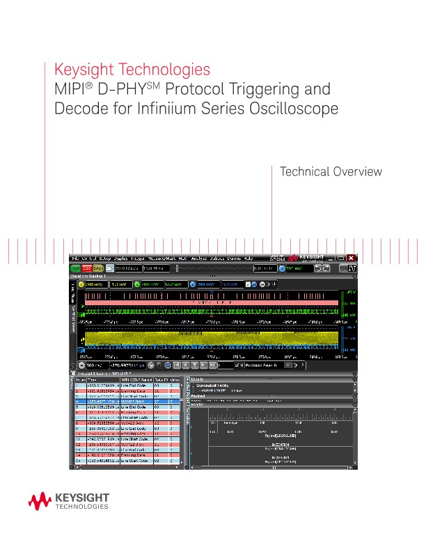 MIPI D-PHY Protocol Triggering and Decode for Infiniium Series Oscilloscope PDF Asset Page ...
